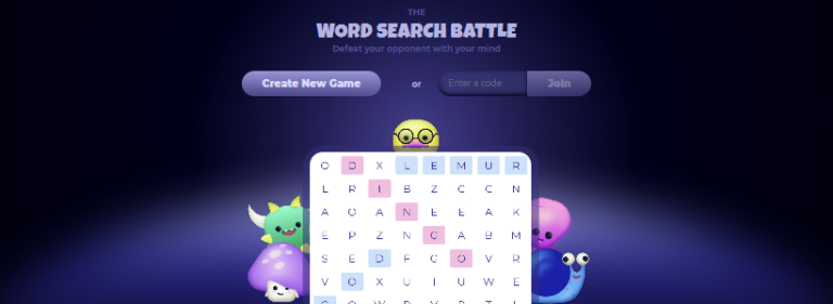 Online Word Search puzzle - The Word Search Battle