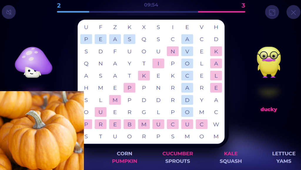 Oct, 26: Pumpkin Day with Word Search