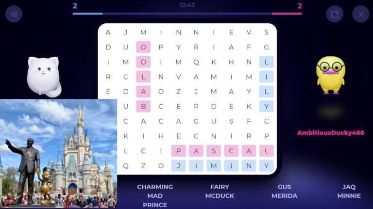 Today is Walt Disney Day - The Word Search Battle