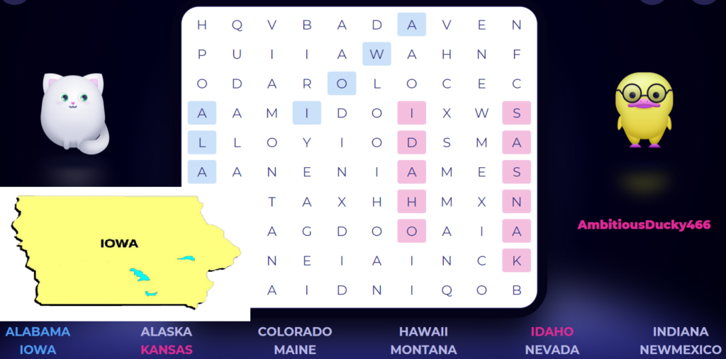 Today is National Iowa Day - The Word Search Battle