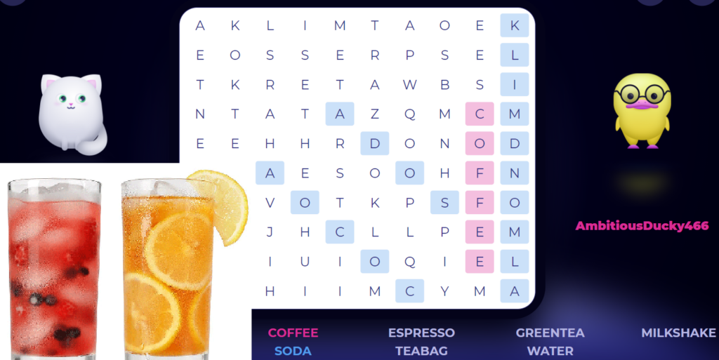 Today is National Beverage Day - The Word Search Battle