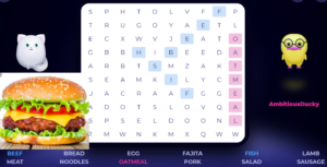 Today is Hamburger Day - The Word Search Battle