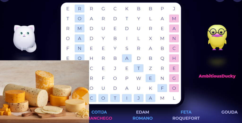 Today is National Cheese Day - The Word Search Battle