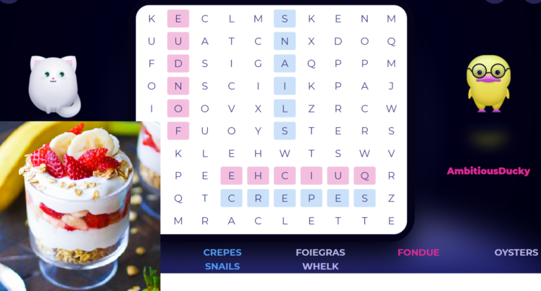 National Strawberry Parfait Day - The Word Search Battle